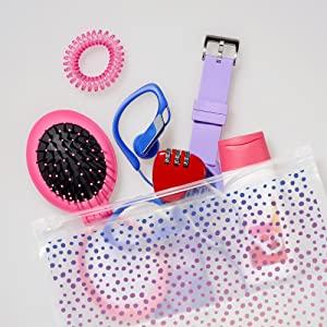 accessory bags, makeup bags, Zip lockk, purse, hand bag, stadium bag