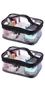 transparent cosmetic travel bag