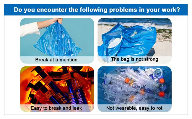 Biohazard disposal bag
