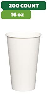 16 oz 200 paper cups