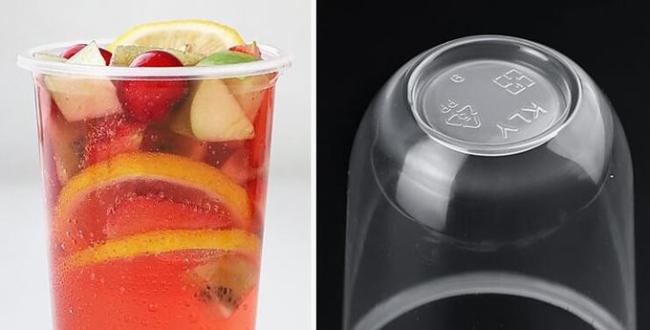 Tazze trasparenti di Juice Coffee Tea Takeaway Packaging della bevanda della tazza di plastica eliminabile creativa a forma di U con il coperchio 14