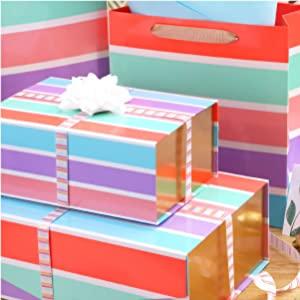 contenitore di regalo dell'arcobaleno