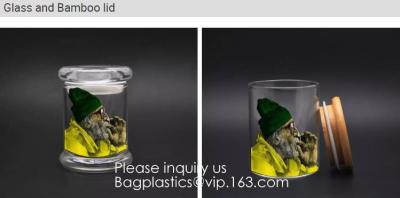 Cina Il barattolo di vetro resistente di stoccaggio del bambino, Herb Storage Glass Container, l'uscita Mylar della prova del bambino insacca Pouchs in vendita