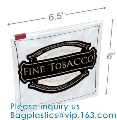 Cina Borse con la serratura del cursore, sigari fini, pagine del sigaro, tabacco, borse del sigaro di stoccaggio del tabacco con la chiusura lampo del cursore in vendita