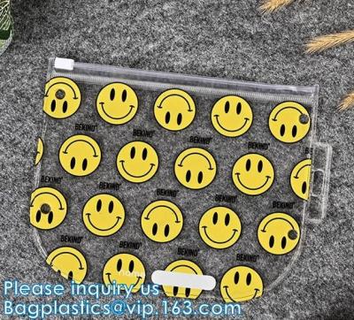 Cina PVC EVA Swimwear Clothing Zip lockk Bag, borsa d'imballaggio di Matte Frosted della chiusura lampo cosmetica biodegradabile del cursore in vendita