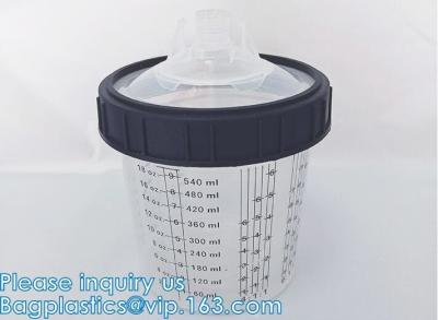 Cina Le RICARICHE ELIMINABILI, la tazza dura dello spruzzo della pittura automobilistica della tazza, tazze della pistola, dipingono le tazze mescolantesi, SISTEMA della TAZZA dello SPRUZZO in vendita