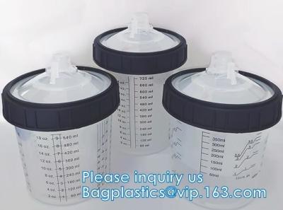 Cina Le RICARICHE ELIMINABILI, la tazza dura dello spruzzo della pittura automobilistica della tazza, tazze della pistola, dipingono le tazze mescolantesi, SISTEMA della TAZZA dello SPRUZZO in vendita