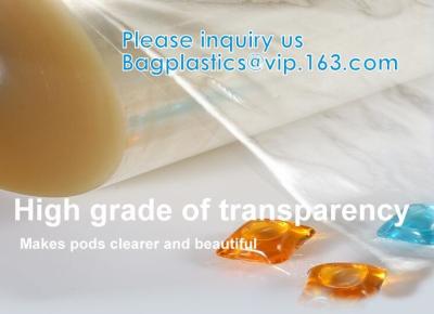 Cina Le borse del film della lavanderia di PVA copre le capsule del detersivo marmorizzano per pelare il nastro solubile in acqua del seme del film in vendita