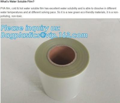 Cina Le borse di plastica solubili in acqua della lavanderia di PEVA, riciclano la borsa, plastica solubile solubile in acqua fredda sacchetto la borsa di PVA in vendita
