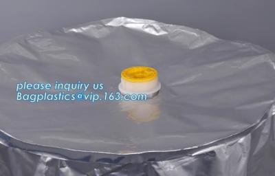 Cina Borsa allineante protettiva liquida del foglio di alluminio con la valvola, imballaggio dell'olio della fodera di carro armato di Pail Drum Liner IBC del secchio dei barilotti in vendita