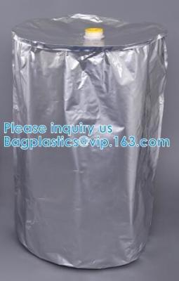 Cina Borsa allineante protettiva liquida del foglio di alluminio con la valvola, imballaggio dell'olio della fodera di carro armato di Pail Drum Liner IBC del secchio dei barilotti in vendita