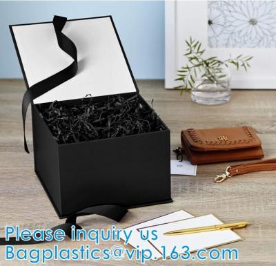 Cina Regali con coperchio magnetico lucido opaco, artigianato, cupcake, caramelle, scatole per proposte da damigella d'onore scatole facili da montare in vendita