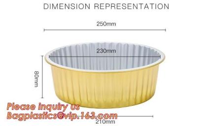 China Aireline Rectangle Shaped, Disposable Aluminum Foil Pan, Take-Out Food Containers, Foil Cake Cup for sale