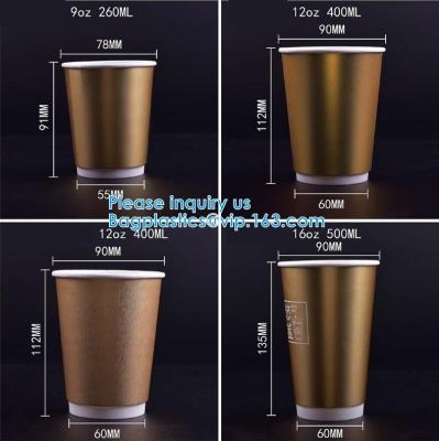 Cina Rifornimenti del partito di festa di Drinkware di Natale della stagnola di oro, tazza di carta eliminabile di natale, rifornimenti di festa di natale in vendita