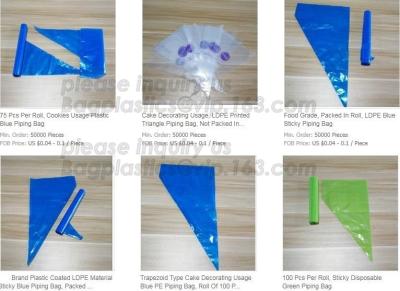 China Biodegradable Pastry Piping Bags, Cake Decorating Bags, Baking Cookies Candy Supplies Kits,  Icing Bags for sale