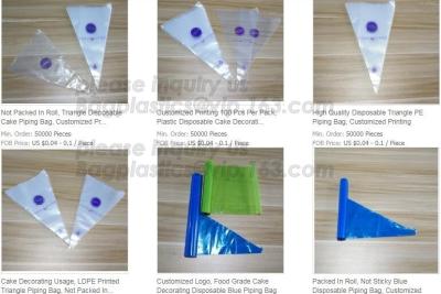 China Biodegradable Pastry Piping Bags, Cake Decorating Bags, Baking Cookies Candy Supplies Kits,  Icing Bags for sale