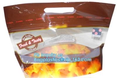 Cina Le borse impermeabili al grasso risigillabili, borsa arrostita del pollo, stanno l'imballaggio su arrostito, anti nebbia del sacchetto caldo dell'arrosto in vendita