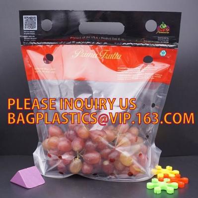 Cina Stia sul sacchetto, borse di plastica della serratura dello zip della chiusura lampo del cursore del chiaro del commestibile del congelatore dell'alimento pacchetto riutilizzabile della frutta in vendita