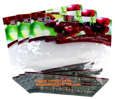 Cina Stia sul sacchetto, borse di plastica della serratura dello zip della chiusura lampo del cursore del chiaro del commestibile del congelatore dell'alimento pacchetto riutilizzabile della frutta in vendita