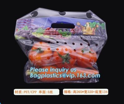Cina Chiaro supporto a chiusura lampo sulle borse d'imballaggio del sacchetto della frutta, borse scaricate dei prodotti con la chiusura lampo, frutta di verdure al minuto in vendita