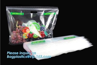 Cina Chiaro supporto a chiusura lampo sulle borse d'imballaggio del sacchetto della frutta, borse scaricate dei prodotti con la chiusura lampo, frutta di verdure al minuto in vendita
