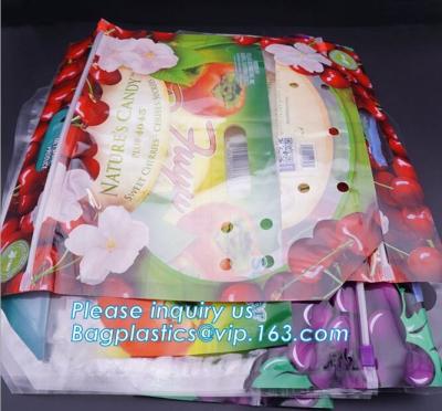 Cina Chiaro supporto a chiusura lampo sulle borse d'imballaggio del sacchetto della frutta, borse scaricate dei prodotti con la chiusura lampo, frutta di verdure al minuto in vendita