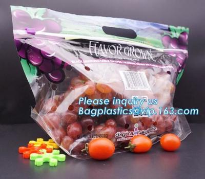Cina Chiaro supporto a chiusura lampo sulle borse d'imballaggio del sacchetto della frutta, borse scaricate dei prodotti con la chiusura lampo, frutta di verdure al minuto in vendita