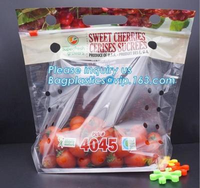 Cina Chiaro supporto a chiusura lampo sulle borse d'imballaggio del sacchetto della frutta, borse scaricate dei prodotti con la chiusura lampo, frutta di verdure al minuto in vendita