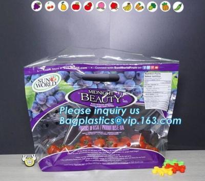 Cina Chiaro supporto a chiusura lampo sulle borse d'imballaggio del sacchetto della frutta, borse scaricate dei prodotti con la chiusura lampo, frutta di verdure al minuto in vendita