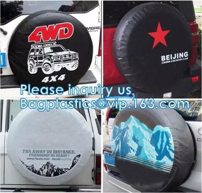 Cina Copertura di ruota di riserva su ordinazione della ruota di automobile Tiro, copertura della ruota di scorta, PVC, unità di elaborazione, Oxford, di nylon, copertura della ruota di scorta di Pajero in vendita