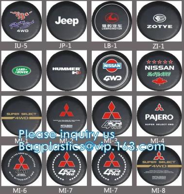 Cina Copertura di ruota di riserva su ordinazione della ruota di automobile Tiro, copertura della ruota di scorta, PVC, unità di elaborazione, Oxford, di nylon, copertura della ruota di scorta di Pajero in vendita