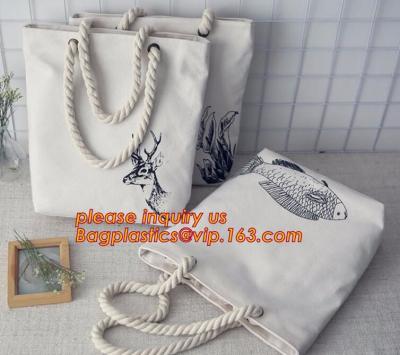 China Top Zipper Closure. ORGANIC, REUSABLE, WASHABLE, CANVAS Shopping Bags With Handles, Cloth Grocery Tote for sale