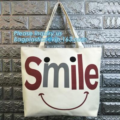 China Top Zipper Closure. ORGANIC, REUSABLE, WASHABLE, CANVAS Shopping Bags With Handles, Cloth Grocery Tote for sale