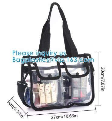 Cina Le chiare borse, stadio approvato, vedono attraverso Tote Bag, la tracolla, grande borsa trasparente in vendita
