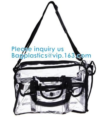Cina Le chiare borse, stadio approvato, vedono attraverso Tote Bag, la tracolla, grande borsa trasparente in vendita