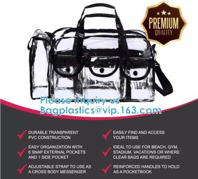 Cina Le chiare borse, stadio approvato, vedono attraverso Tote Bag, la tracolla, grande borsa trasparente in vendita