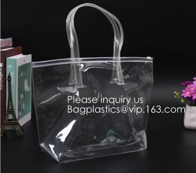 Cina Borse a tracolle di acquisto di viaggio, TPU, PVC, EVA, borse trasparenti della spiaggia delle donne molli della maniglia, borse di cordone in vendita