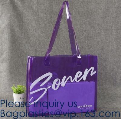 Cina Borse a tracolle di acquisto di viaggio, TPU, PVC, EVA, borse trasparenti della spiaggia delle donne molli della maniglia, borse di cordone in vendita