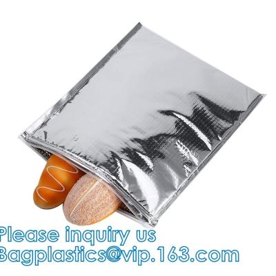 Cina Borse termiche del panino della stagnola della serratura dello zip, medicina facile isolata riutilizzabile dell'ospedale della chiusura, borsa isolata vino in vendita
