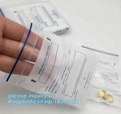 Cina Borse mediche biodegradabili della pillola, borsa della farmacia della chiusura lampo, sacchetto della pillola della guarnizione della presa, medicina, pillole, imballaggio delle droghe in vendita