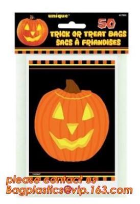 Cina Borse del prato inglese della zucca, foglia festiva, decorazioni di Halloween, trucco o trattare, rifornimenti del partito, borse giganti della golosità in vendita