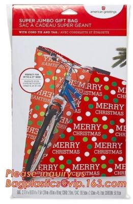 Cina Borsa gigante della bici del regalo enorme, grande di supplemento surdimensionato e enorme resistente, sacchi attuali di spostamento di regalo di natale in vendita