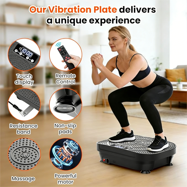 Vibration plate exercise machine overview