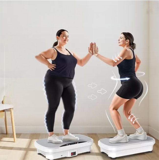 LED vibration plate side view and features