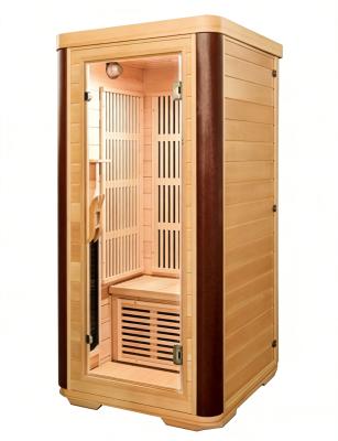 China 1 Person Indoor Sauna House Hemlock / Cedarwood Indoor Home Sauna for sale