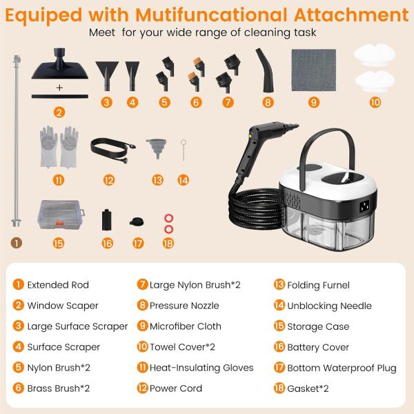 Quality High Temperature Steam Cleaning Machine For Fabric Stain Multi Function Steam for sale