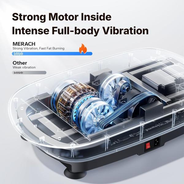 Quality 200W Electric Vibration Platform Exercise Machine With 120 Speed Levels 9 Auto for sale