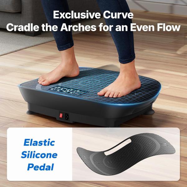Quality 200W Electric Vibration Platform Exercise Machine With 120 Speed Levels 9 Auto for sale