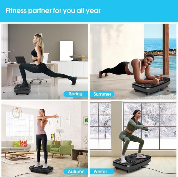 Quality 200W Electric Vibration Platform Exercise Machine With 120 Speed Levels 9 Auto for sale