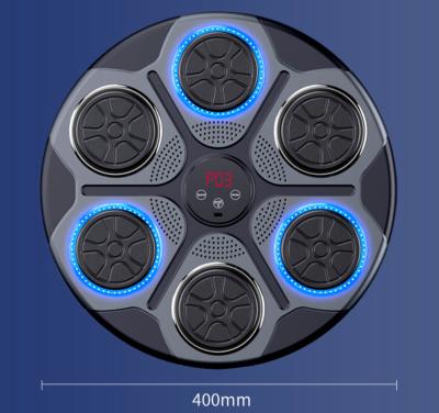 China Bluetooth Smart Music Boxing Machine Wall Mounted LED Punching Trainer for sale